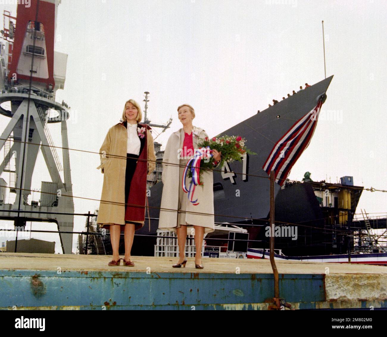 Sponsor Elizabeth Tryon, right, and the maid of honor pose for a photo ...