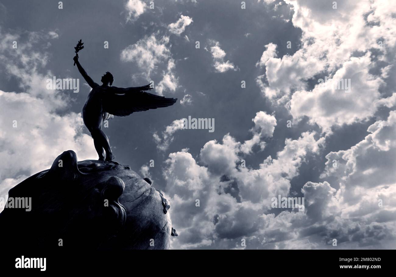 A winged statue in a park in Jacksonville, FL Stock Photo - Alamy
