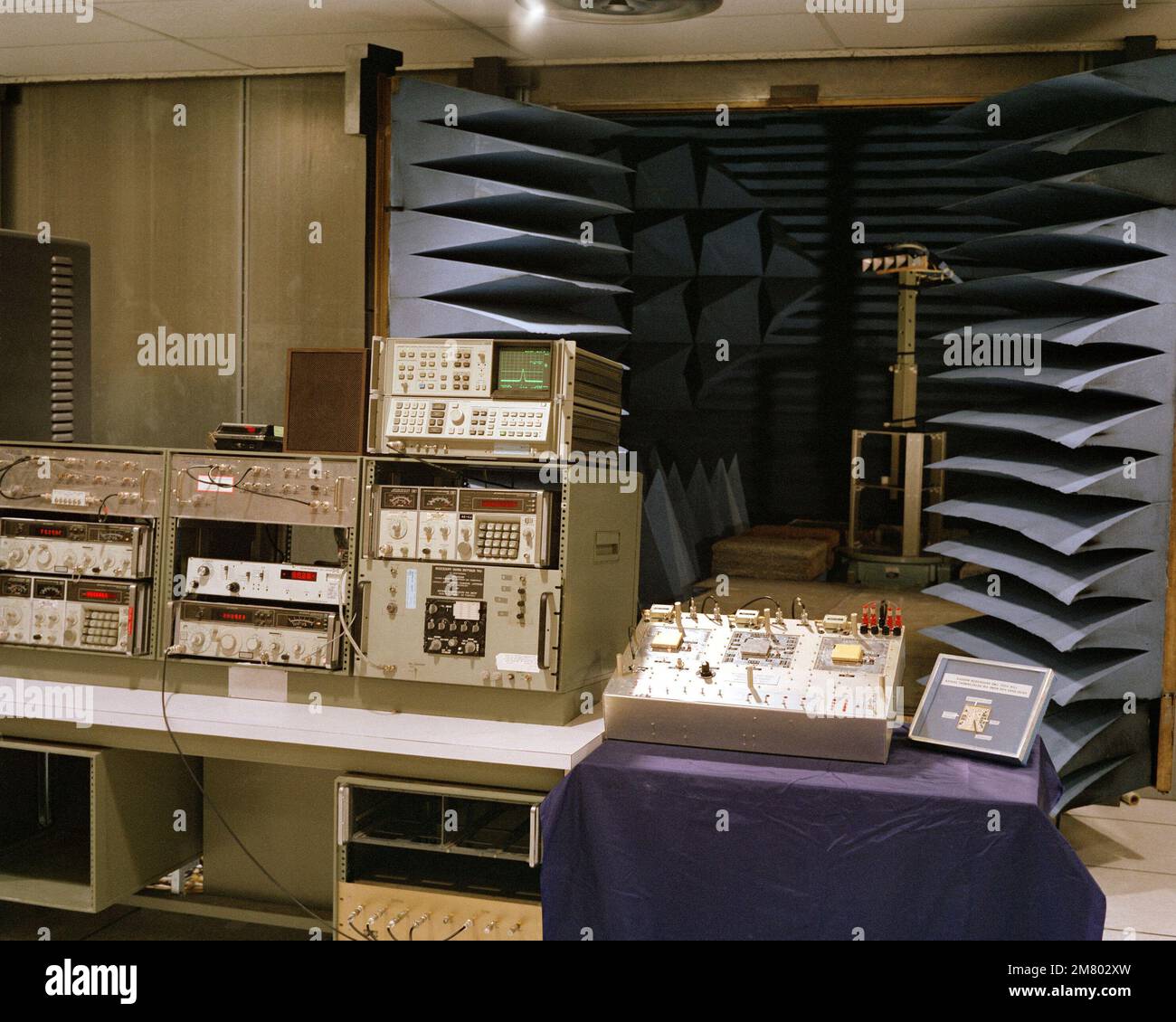 A view of new equipment installed in the Rome Air Development Center's ...