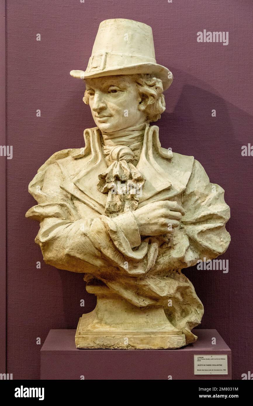 BUST OF FABRE D'EGLANTINE BY AYBRAM, FINE ARTS MUSEUM, CARCASSONNE ...
