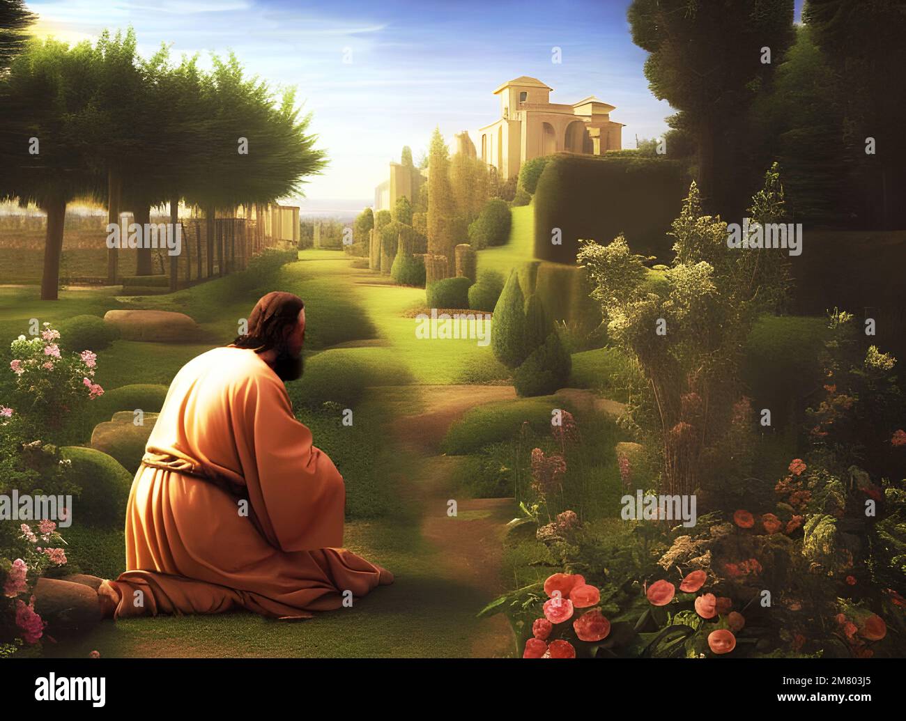 Jesus in the agony in the garden hi-res stock photography and images ...