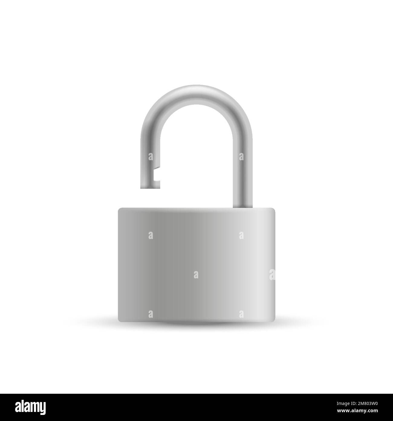 Realistic Padlock isolated on white background. Vector illustration ...
