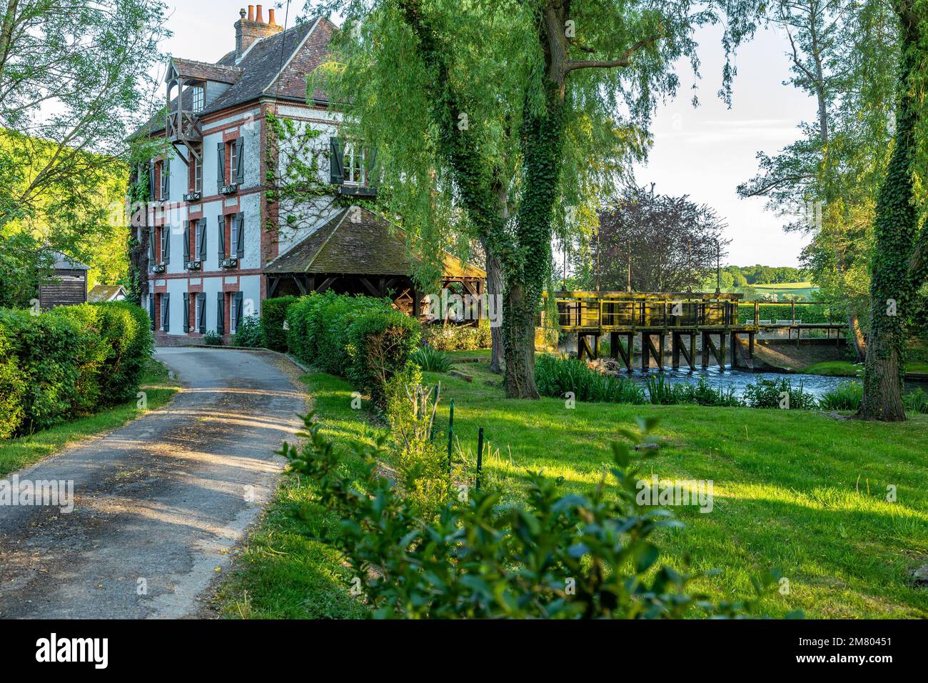THE MILL AT THE HAMEAU DU ROUGE MOULIN HAMLET, VALLEY OF THE RISLE ...