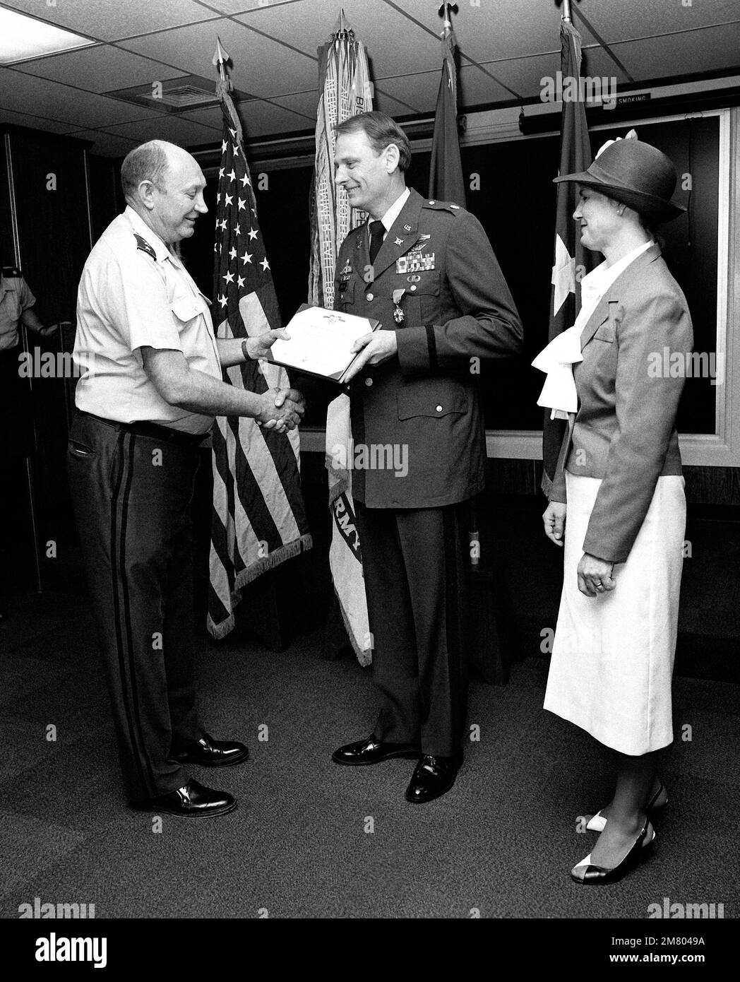 The Legion of Merit is presented to LTC Jimmy L. Duncan by LGEN Richard ...