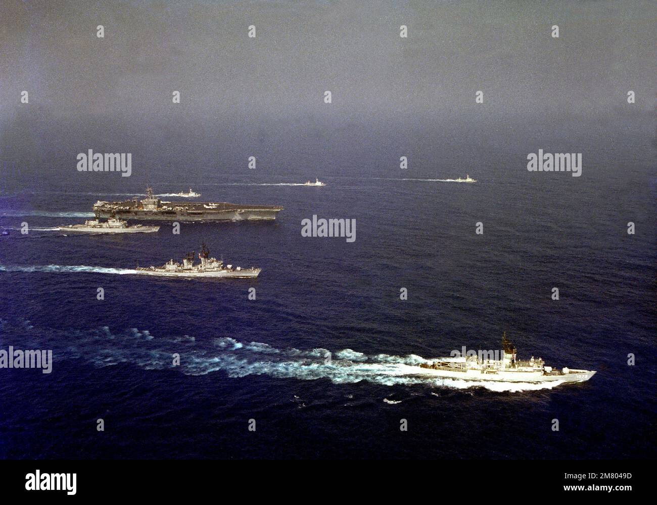 The nuclear-powered aircraft carrier USS DWIGHT D. EISENHOWER (CVN-69 ...