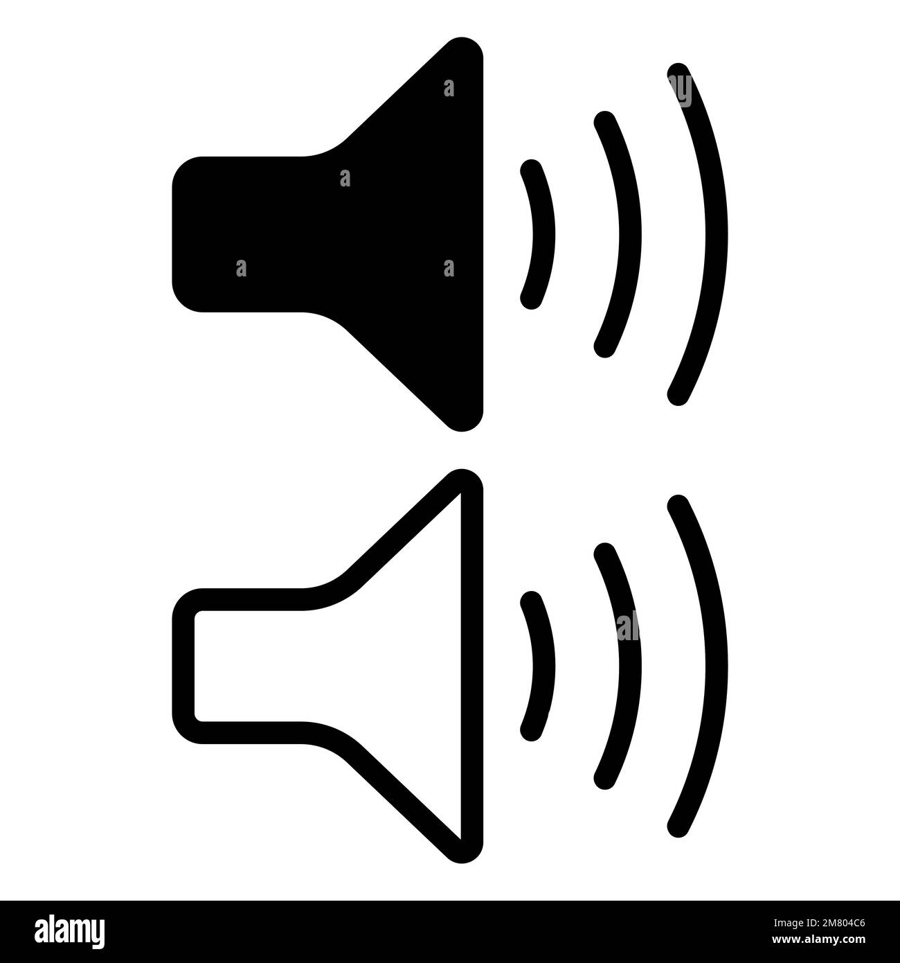 Speaker vector icon isolated on white background. Vector illustration ...