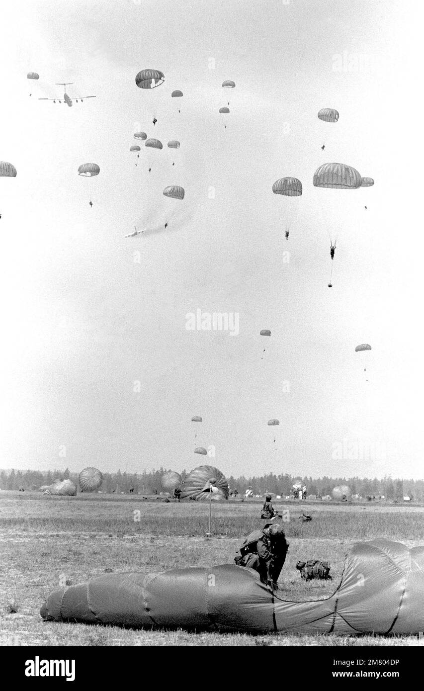 Airdropped Black and White Stock Photos & Images - Alamy