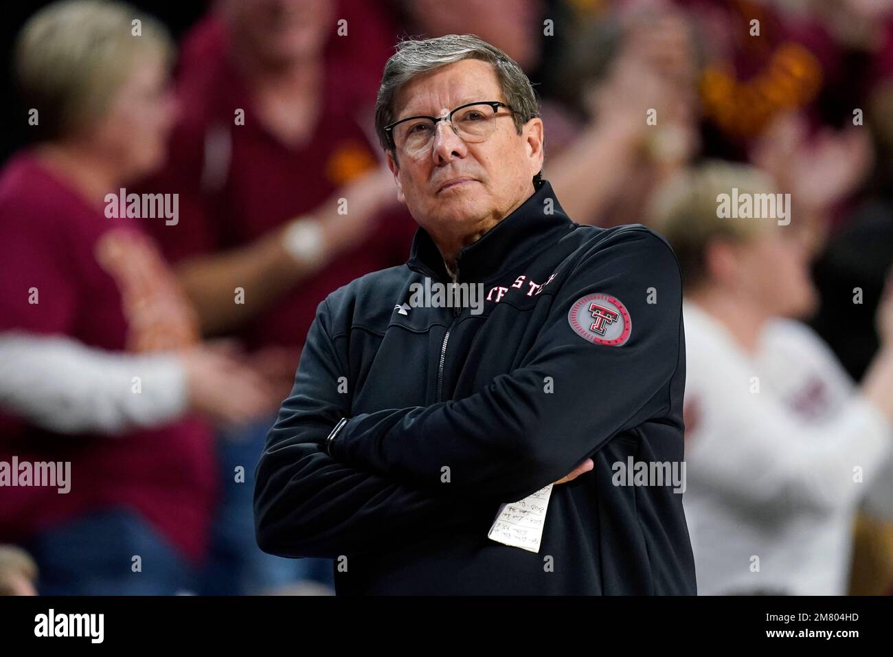Texas Tech head coach Mark Adams watches from the bench during the ...