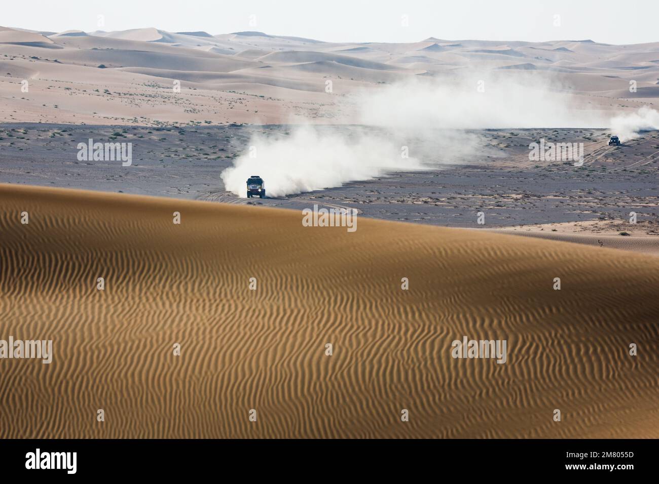 Shaybah, Saudi Arabia - January 11, 2023, Tatra truck action, during ...