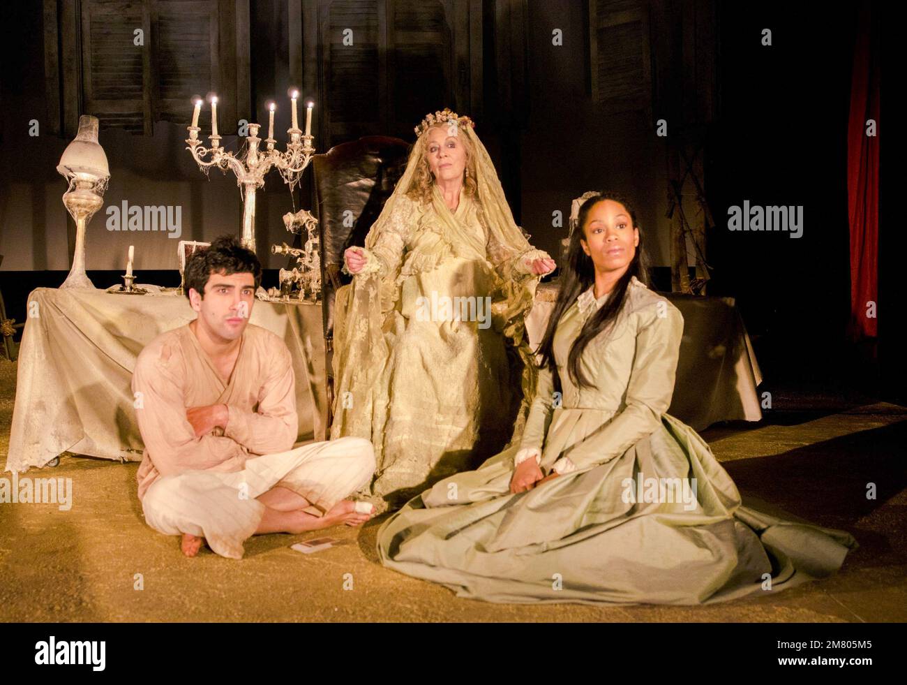 l-r: Tariq Jordan (Pip), Lynn Farleigh (Miss Havisham), Simone James ...