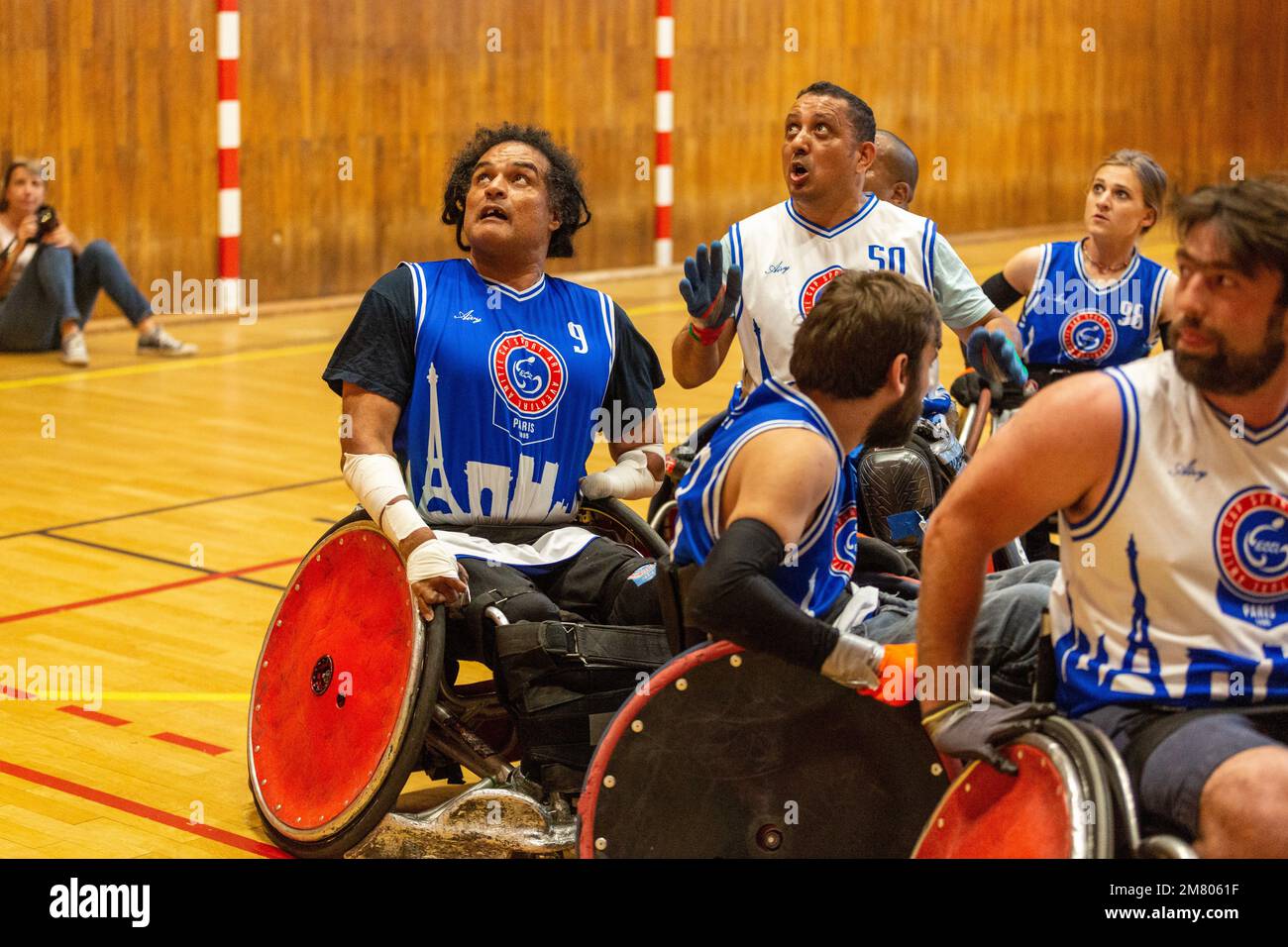 HANDI RUGBY TRAINING, TEAM SPORTS FOR HANDICAPPED PEOPLE IN WHEELCHAIRS ...