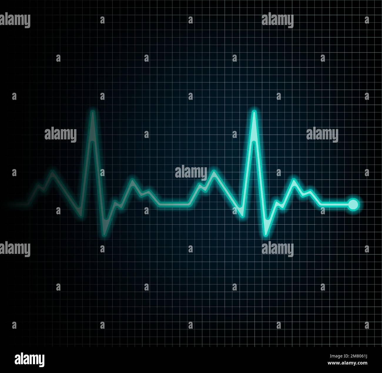Heart cardiogram line isolated on background. Vector illustration. Eps ...