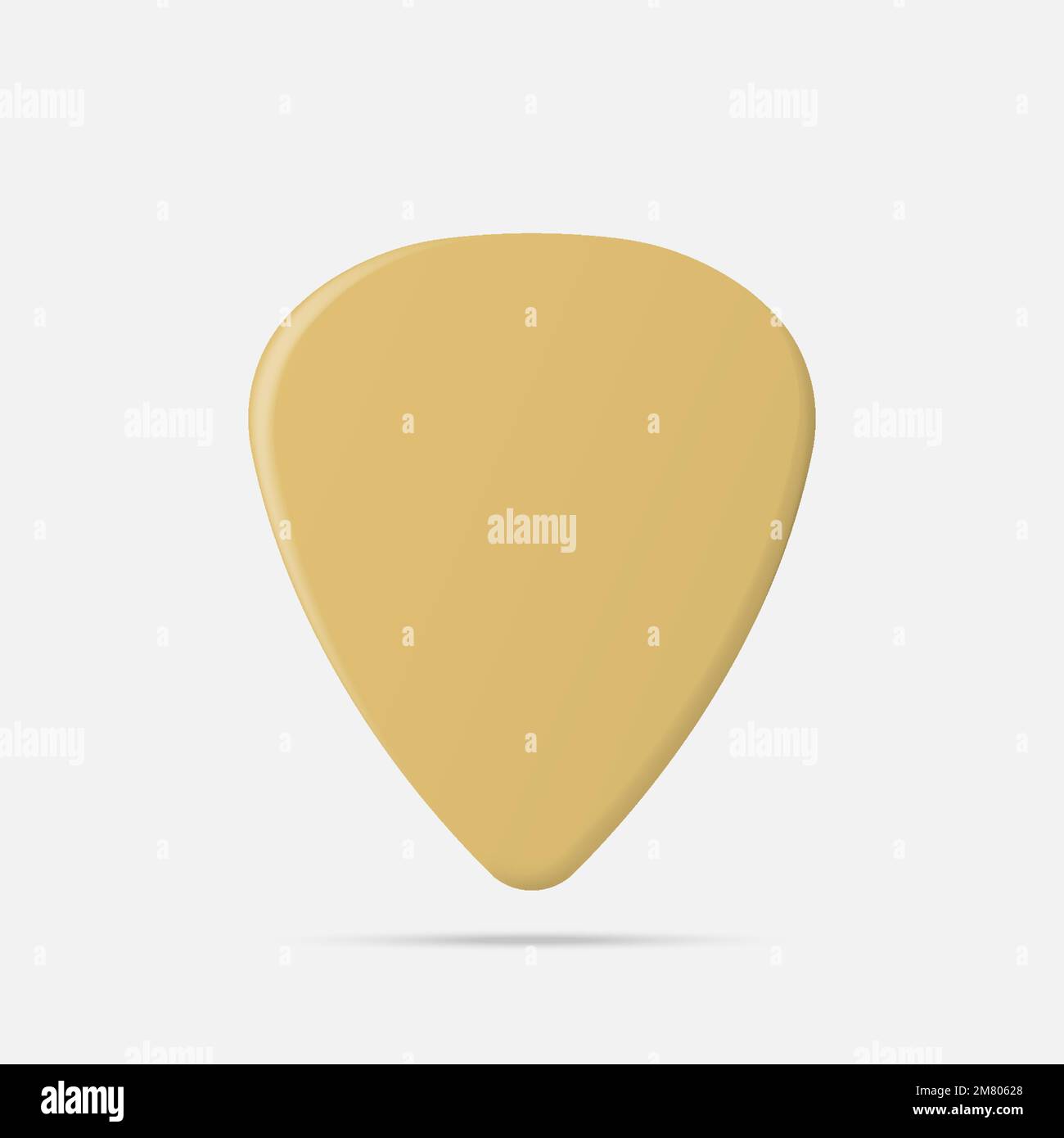 Guitar pick isolated on white background. Vector illustration. Eps 10 ...