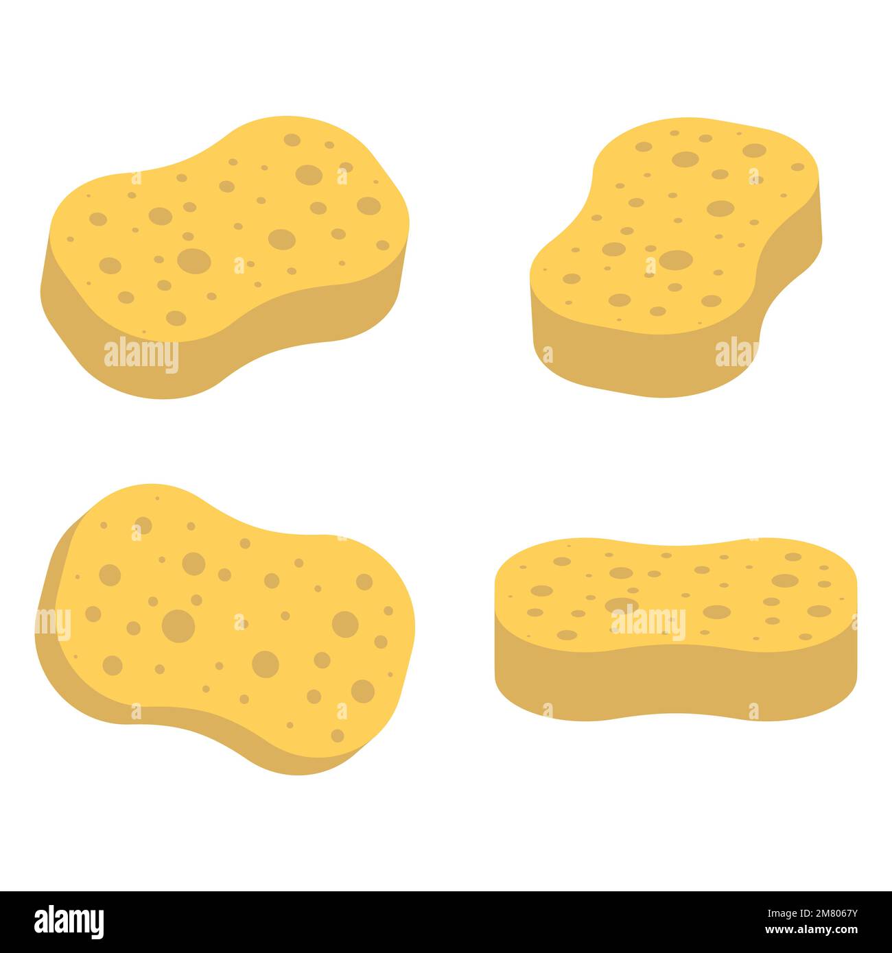 Set of Sponge icon isolated on white background. Vector illustration ...