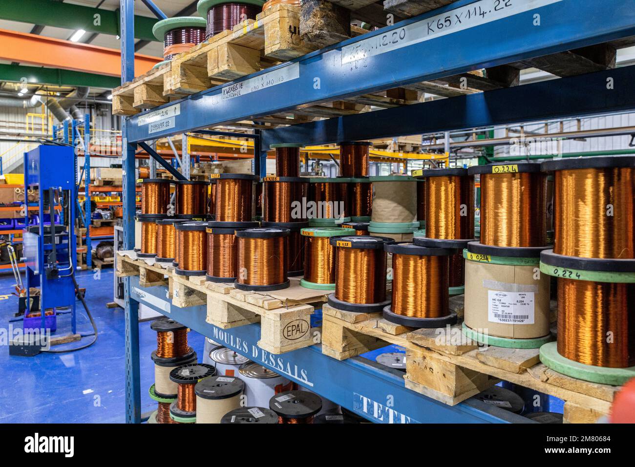 BOBBINS OF COPPER FOR THE MAKING OF CAPACITORS, REGNARD TECHNOLOGIES ...