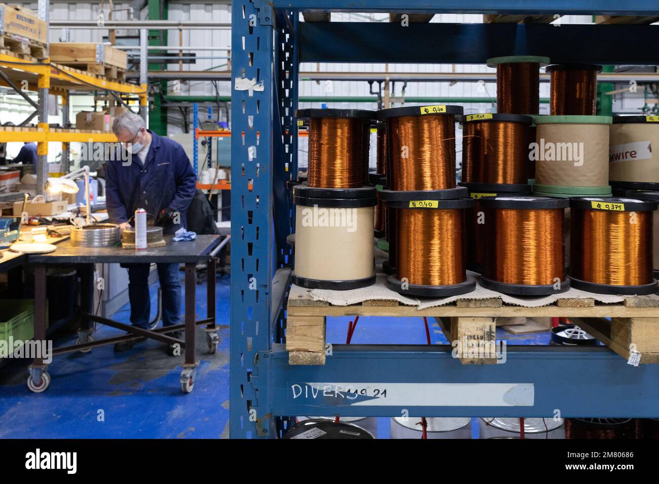 BOBBINS OF COPPER FOR THE MAKING OF CAPACITORS, THE REGNARD ...