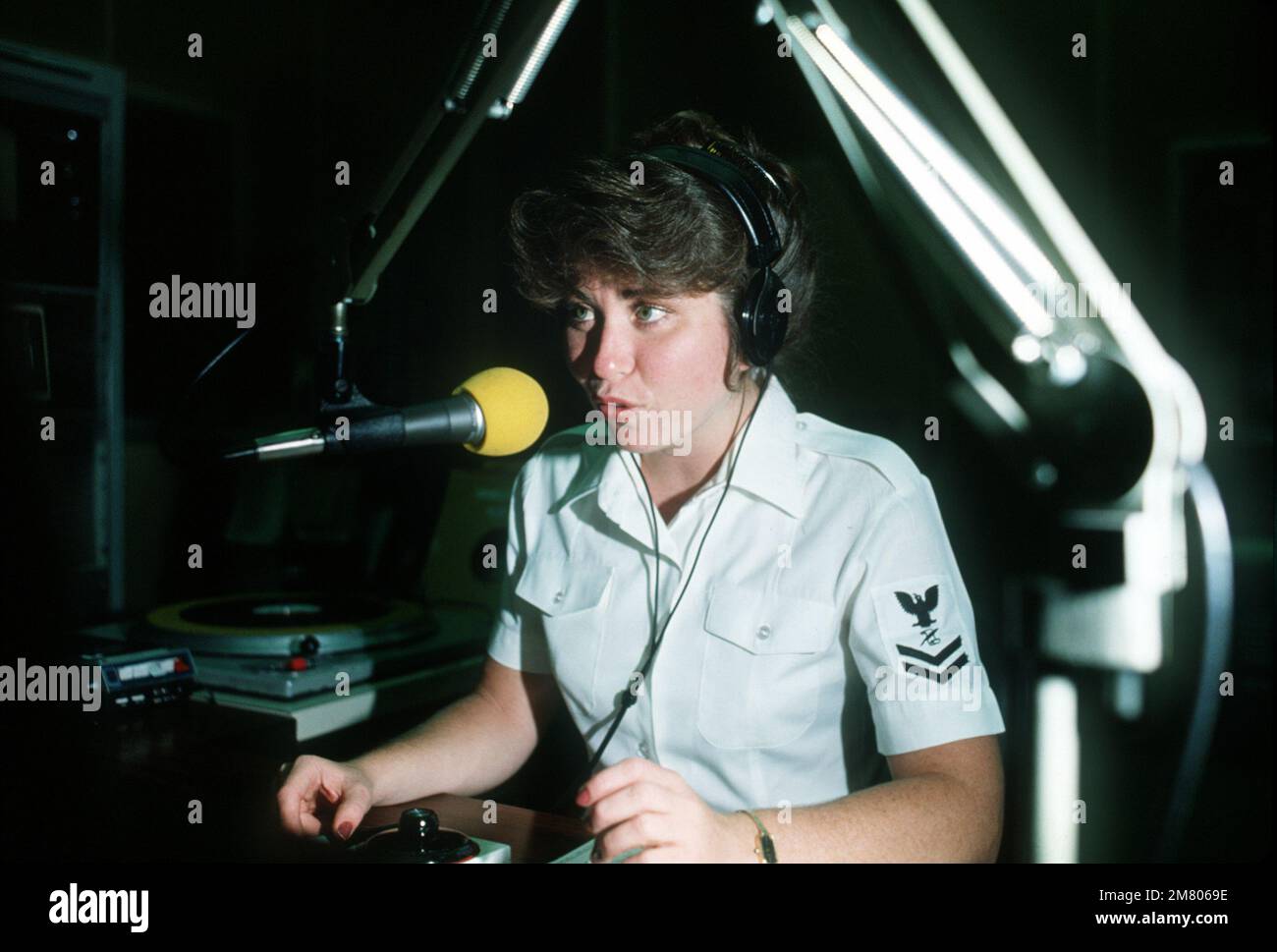 Journalist 2nd Class (JO2) Paula LeClaire selects albums to be played ...