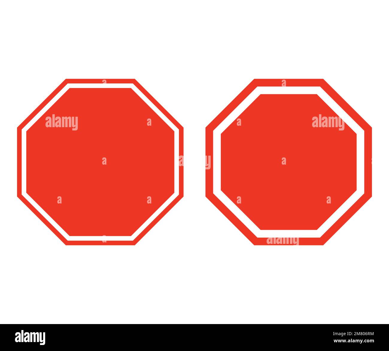 Blank Stop Sign Outline