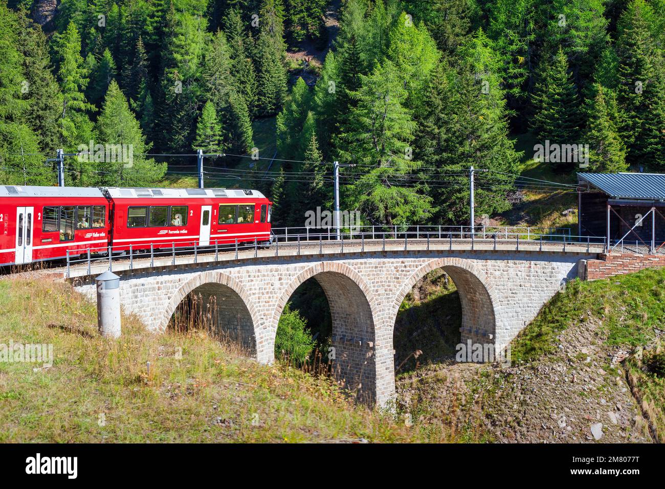 Bernina express train switzerland hi-res stock photography and images ...