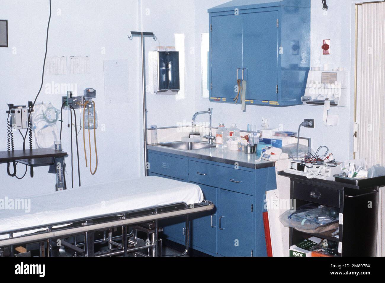 An interior view of a doctor's office at Gorgas Army Hospital. Base ...