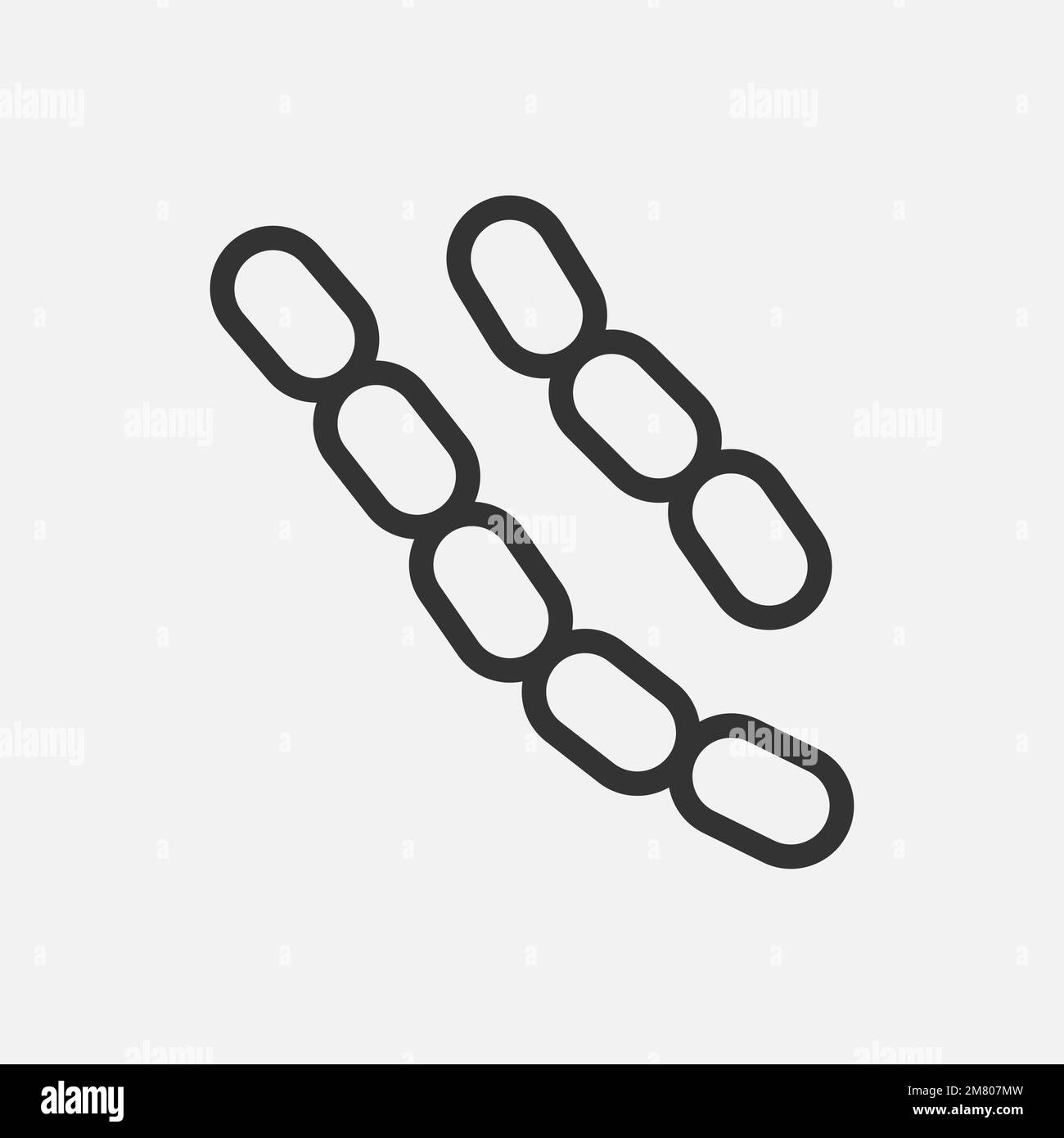 Microbe, bacterium icon isolated on white background. Vector ...