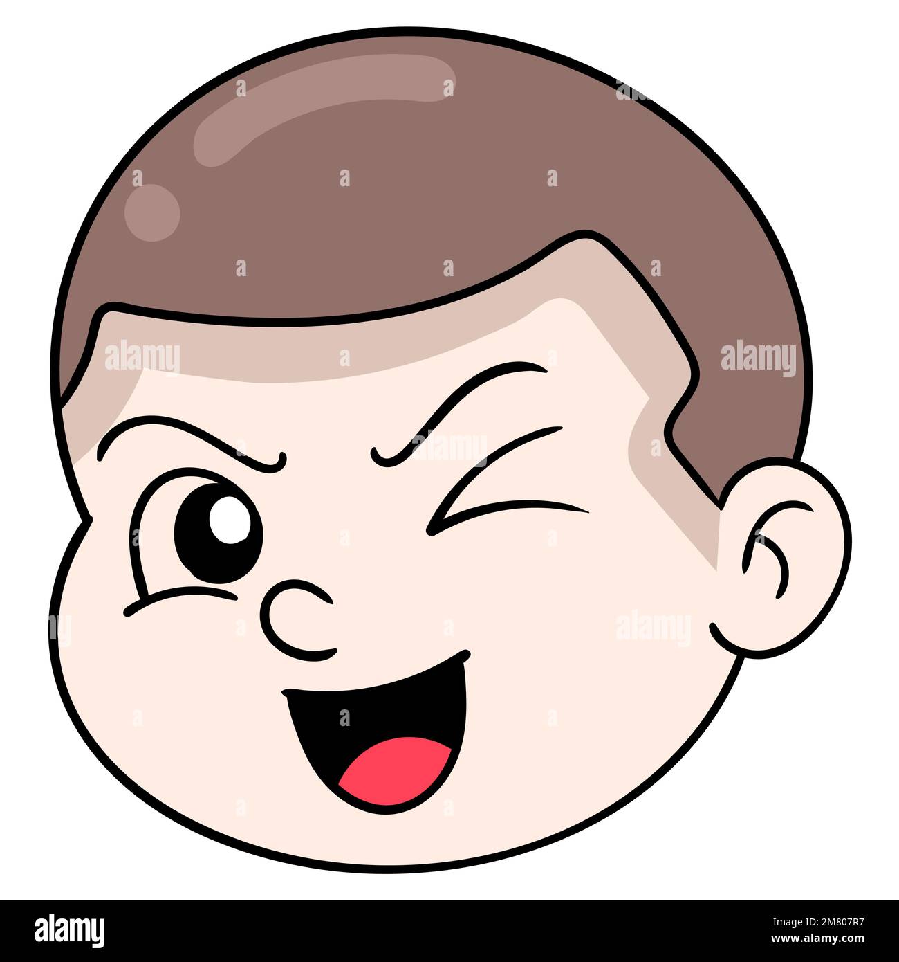 Boy crew cut Stock Vector Images - Alamy