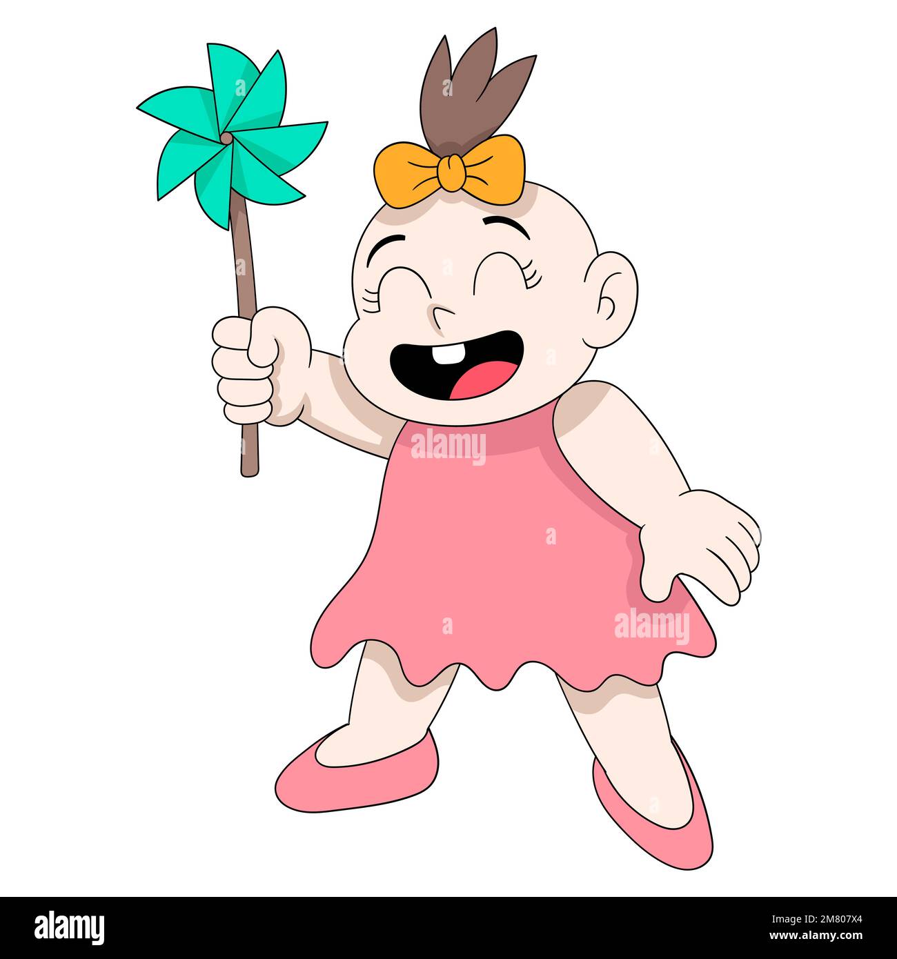 Girl magic cartoon hi-res stock photography and images - Alamy