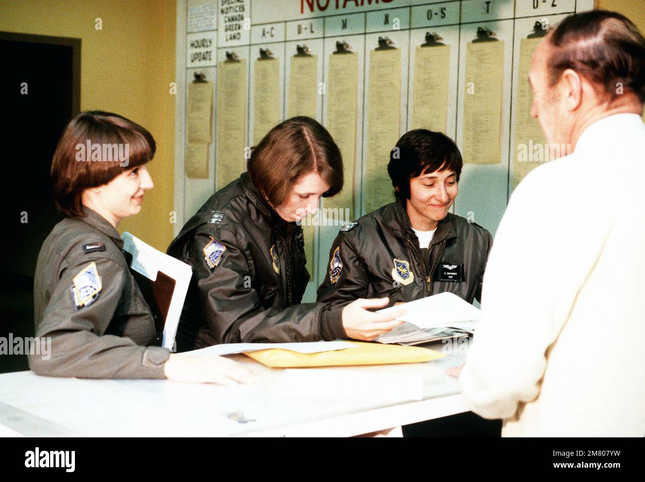 First LT. Terri Ollinger, co-pilot, left; CAPT. Barbara Akin, first ...