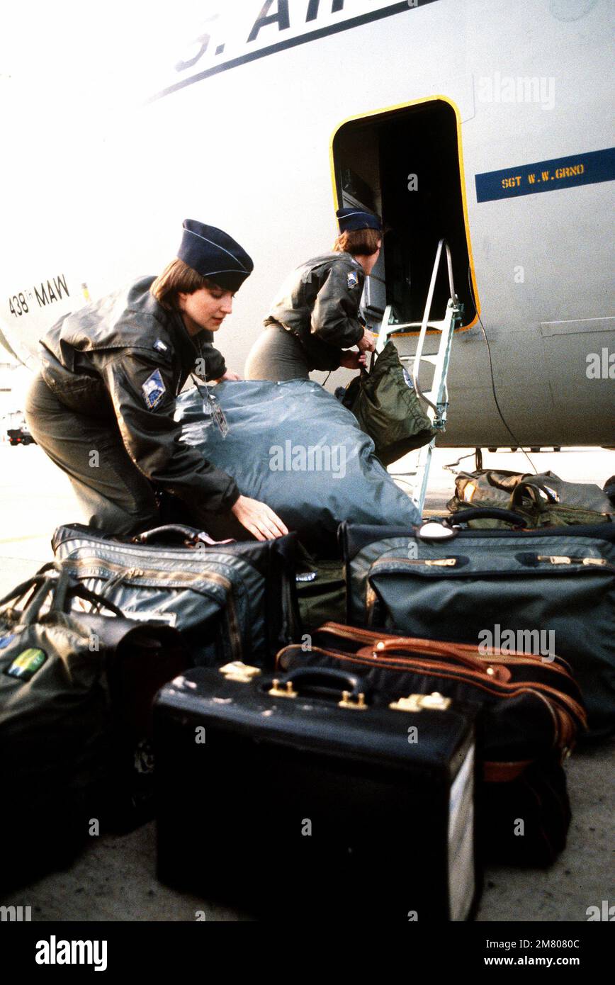 First LT. Terri Ollinger, co-pilot, left; and CAPT. Barbara Akin, first ...