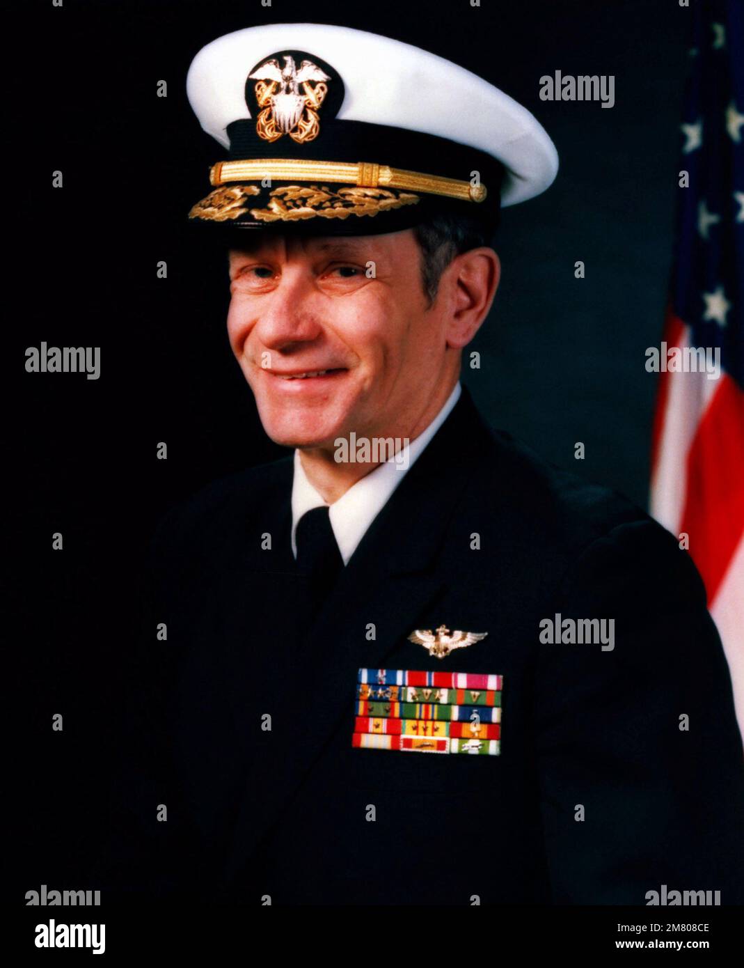 CMDR Leon A. Edney, USN (covered). Country: Unknown Stock Photo - Alamy