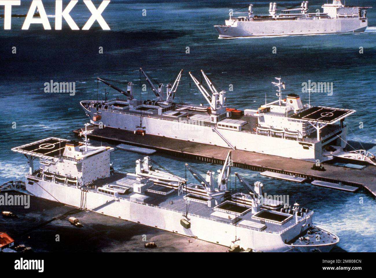 Artist concept of additional cargo ships to be added to the present ...