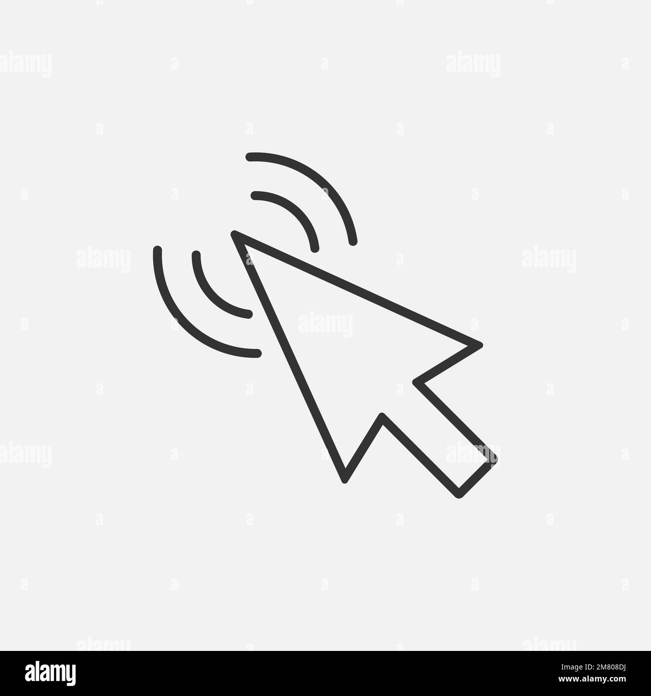 Click icon. Cursor sign. Clicking Arrow, Mouse Cursor Symbol. Vector ...