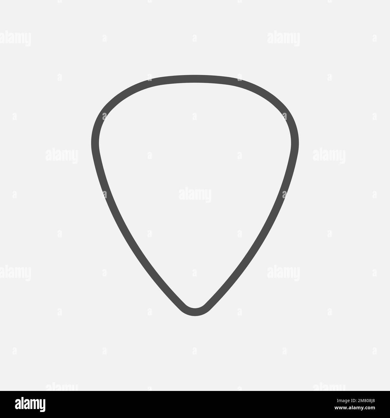 Guitar pick icon isolated on white background. Vector illustration. Eps ...
