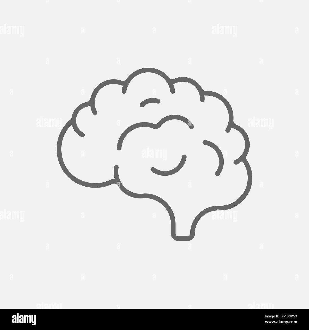 Nervous system icon vector vectors Black and White Stock Photos ...
