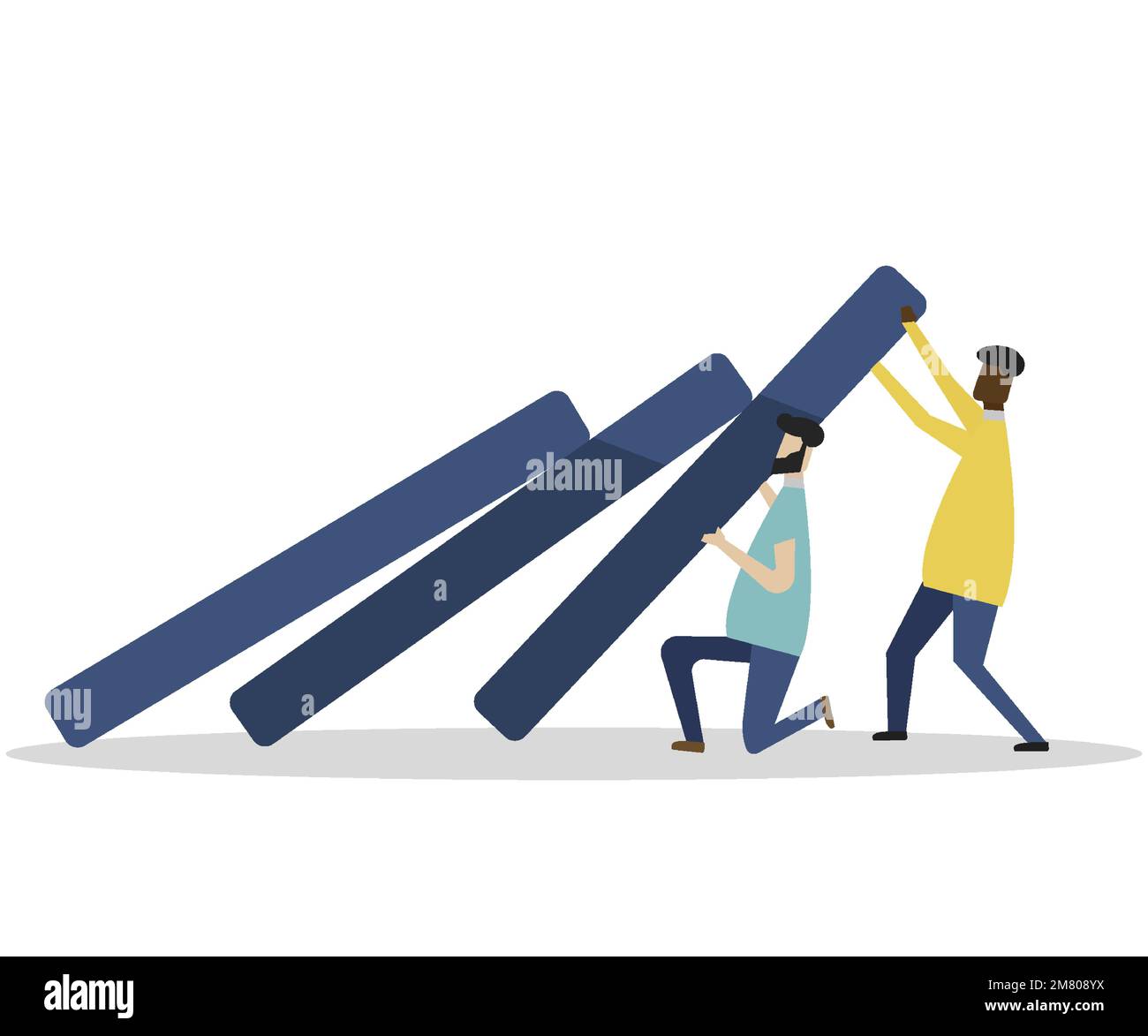 Stop people falling Stock Vector Images - Alamy
