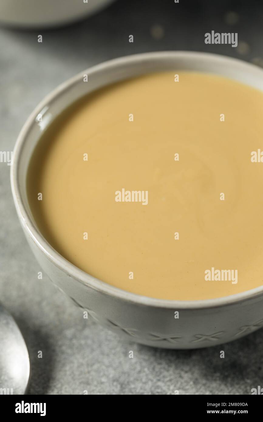 Homemade Organic Tahini Sesame Paste in a Bowl Stock Photo - Alamy