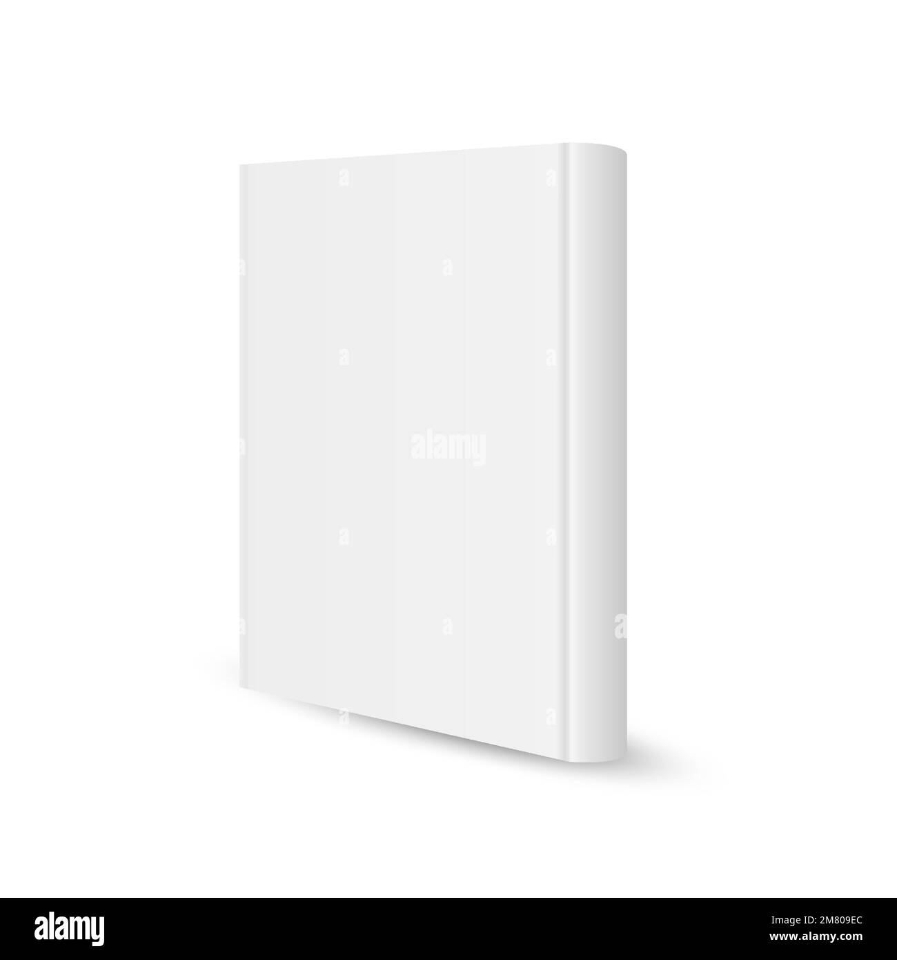 Blank vertical book template isolated on white background. Vector ...