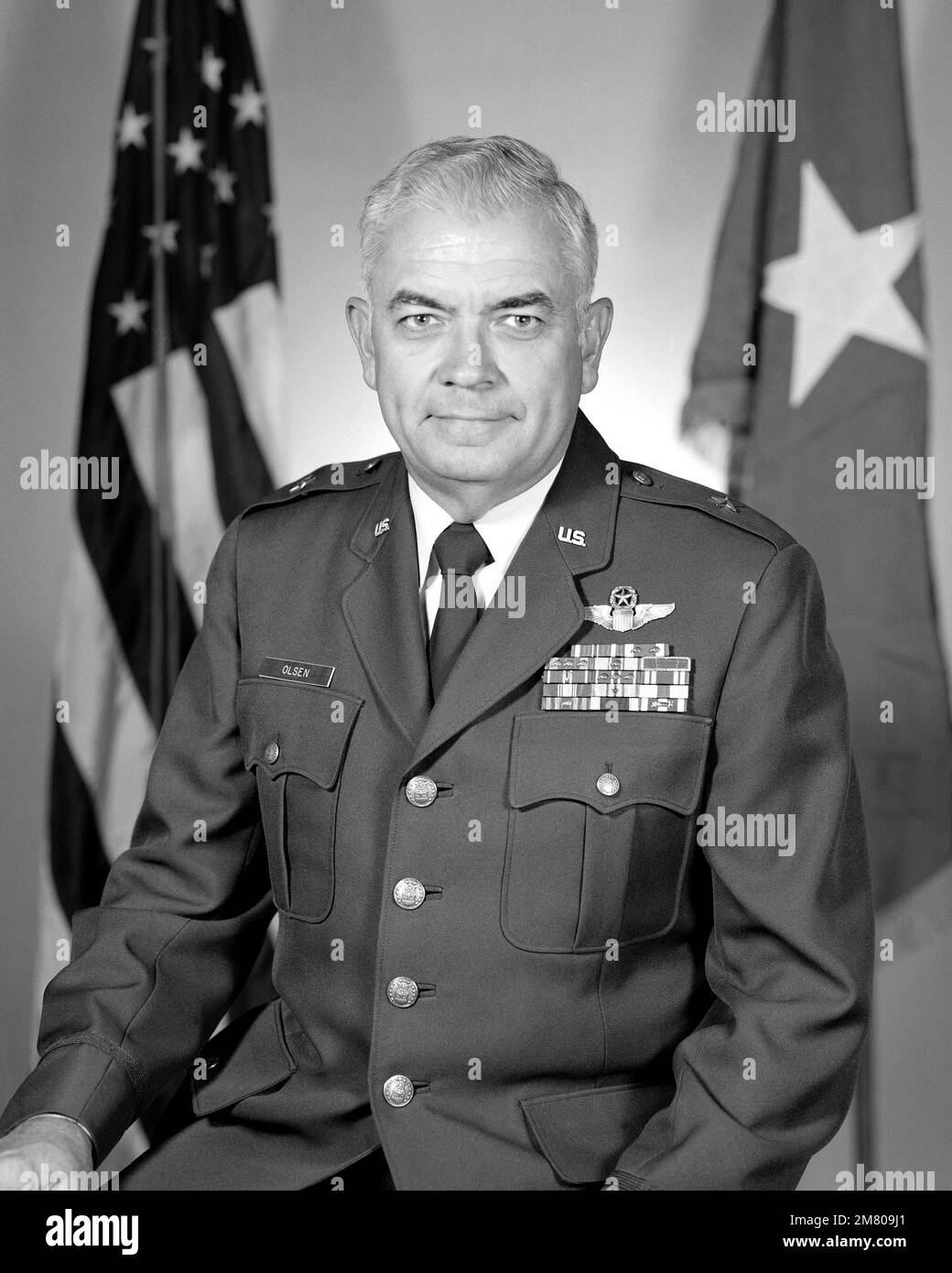 BGEN Thomas R. Olsen, USAF (uncovered). Country: Unknown Stock Photo ...