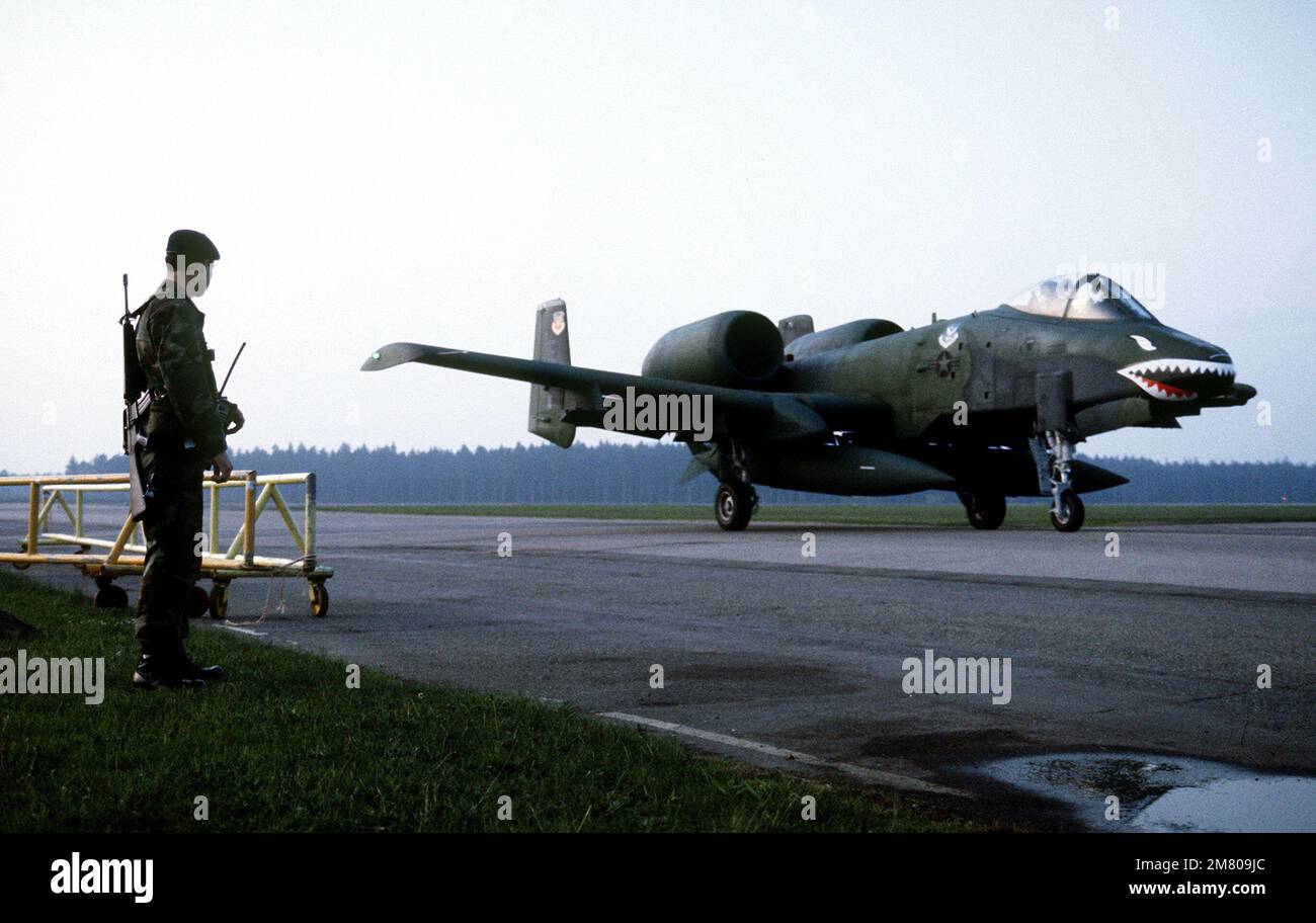 A right front view of an A-10 Thunderbolt II aircraft from the 78th ...