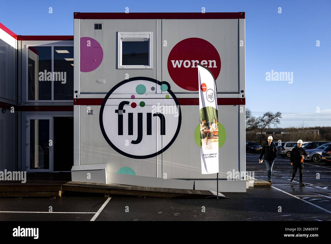 HERENVEEN - The site of a prefab housing factory. Up to and including ...