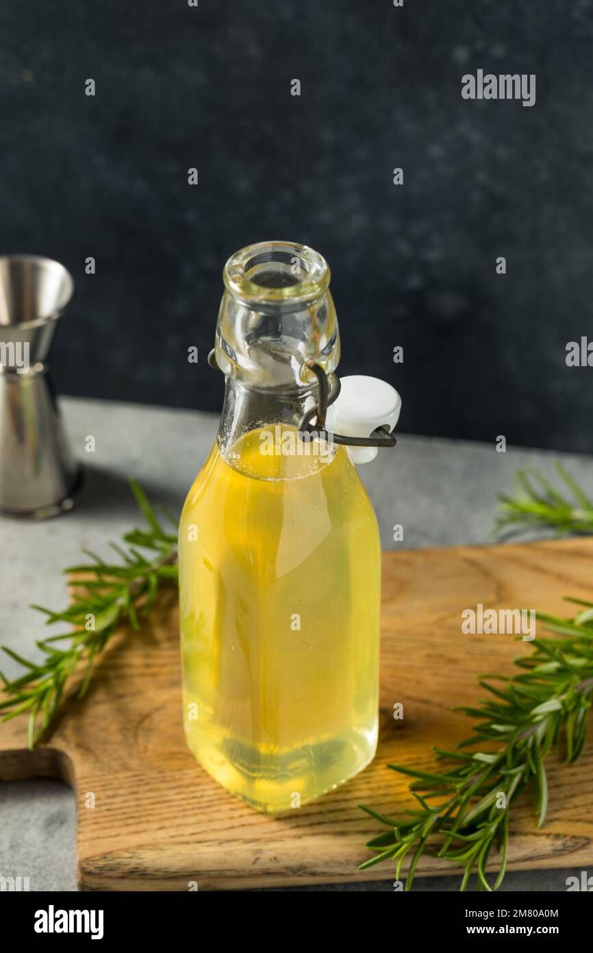 Homemade Rosemary Simple Syrup for Cocktails and Drinks Stock Photo - Alamy