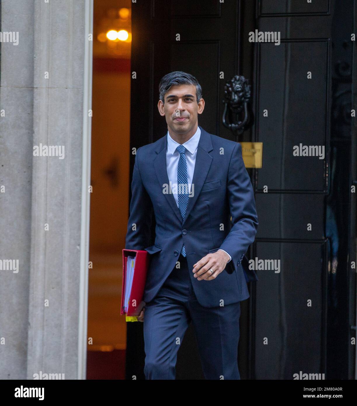 London, England, UK. 11th Jan, 2023. UK Prime Minister RISHI SUNAK leaves 10 Downing Street ...