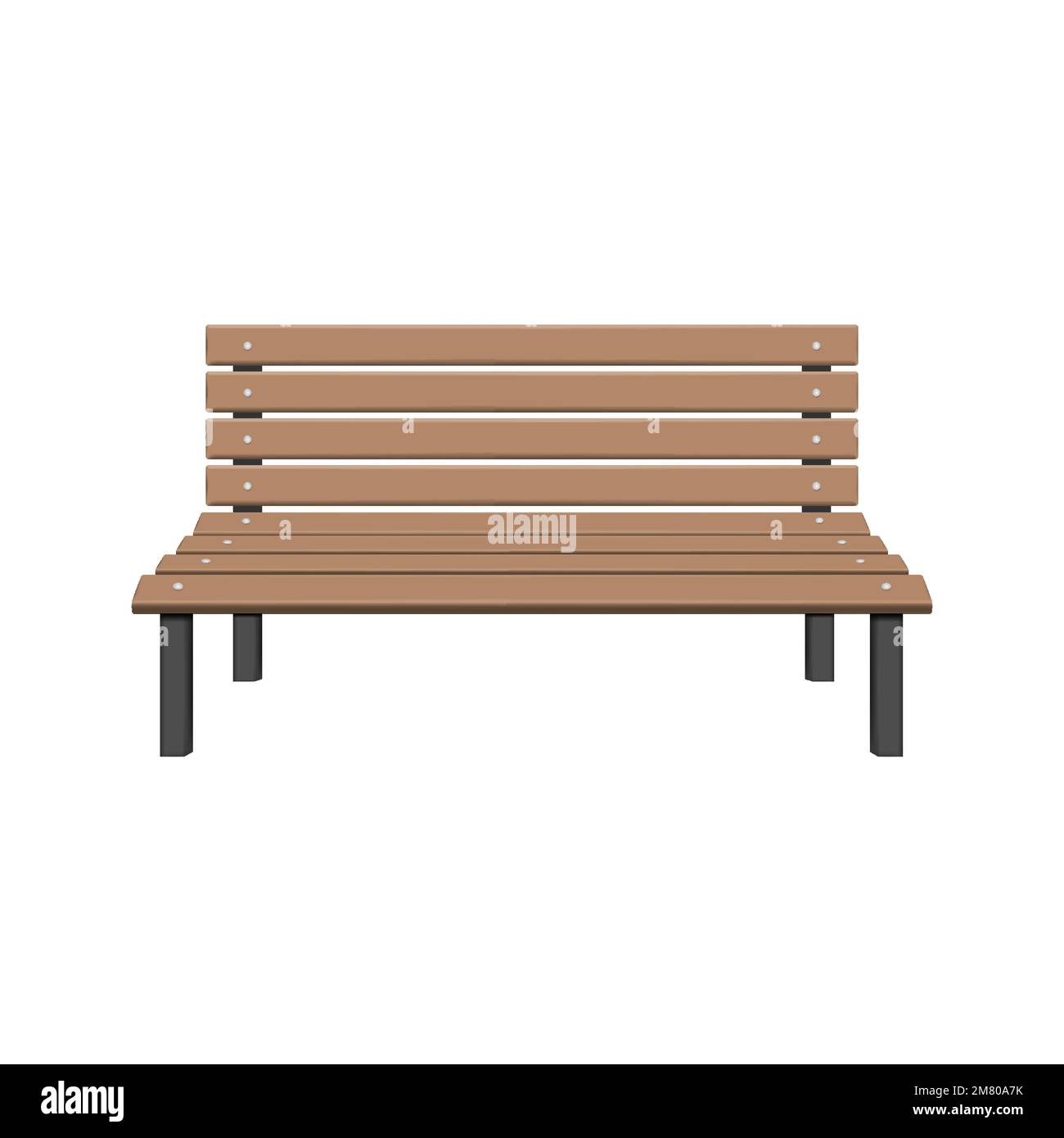 Beautiful park benches Cut Out Stock Images & Pictures - Alamy