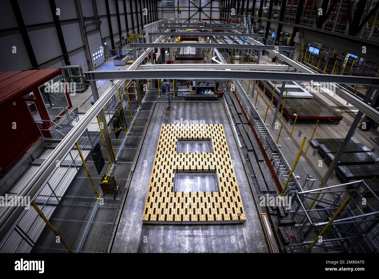 HERENVEEN - Prefab components for homes are manufactured in a prefab ...