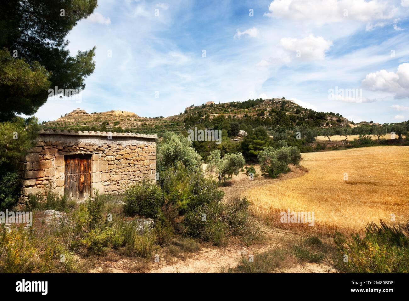 Way to la Fresneda Stock Photo - Alamy