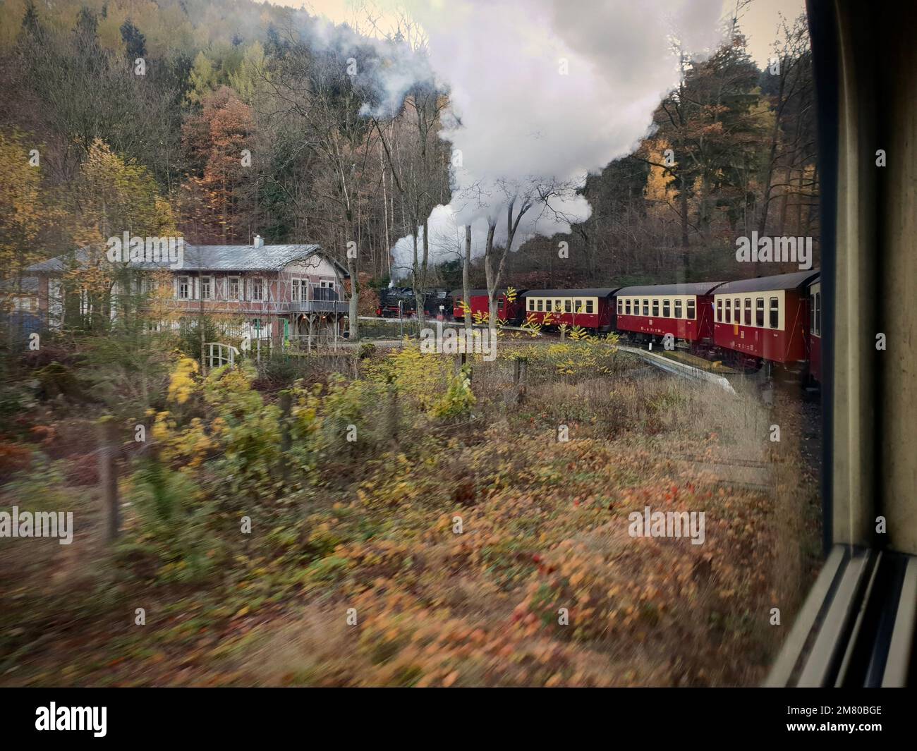 Steam train ride in the Harz Mountains, Germany Stock Photo - Alamy