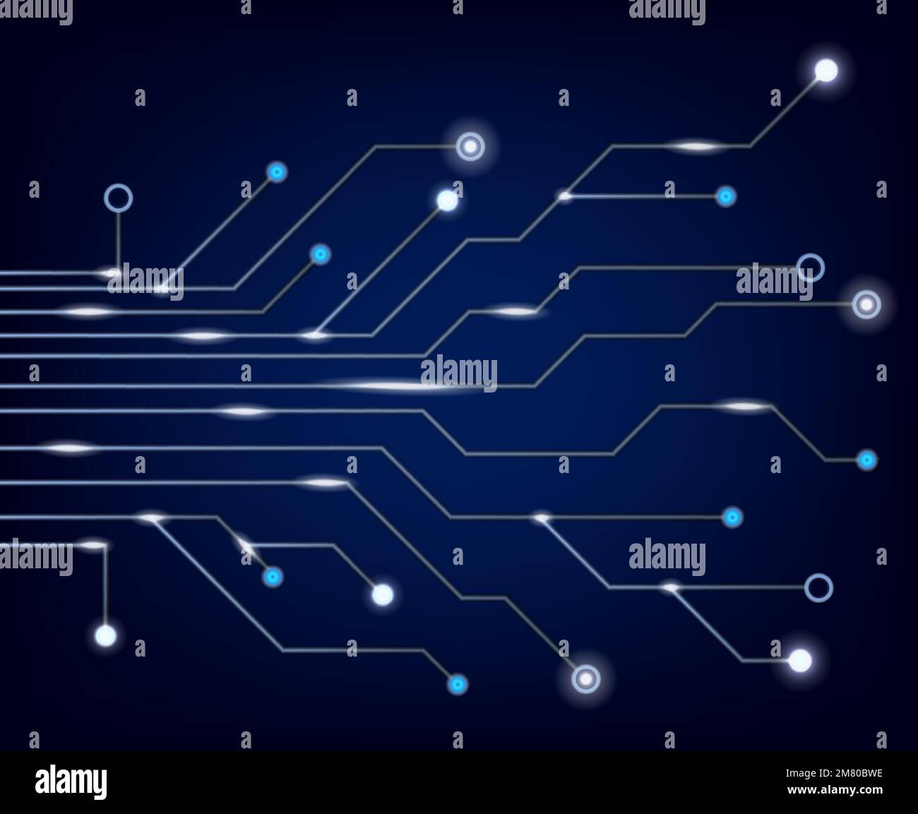 High tech technology geometric and connection system background. Vector ...