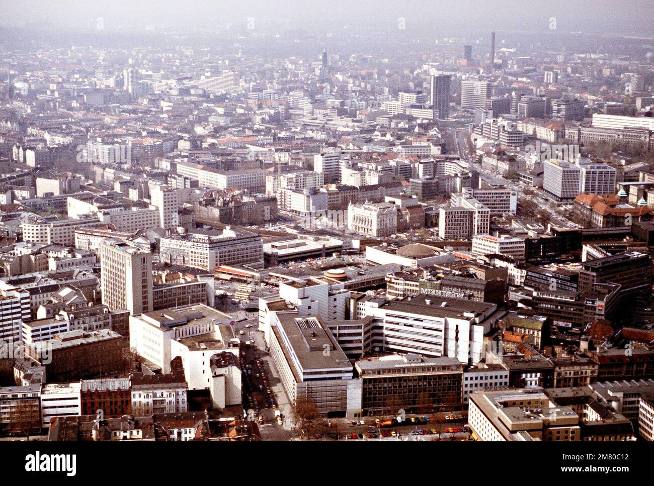 An aerial view of downtown. Base: West Berlin Country: Deutschland ...