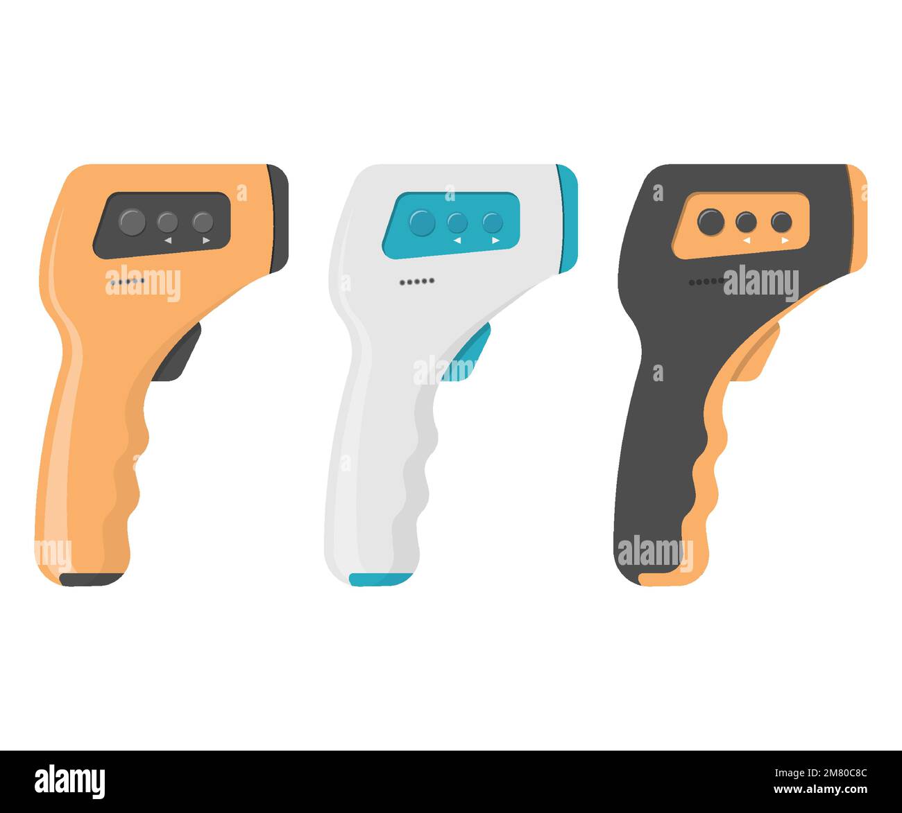 Set of Electronic thermometer, non-contact infrared thermograph body ...