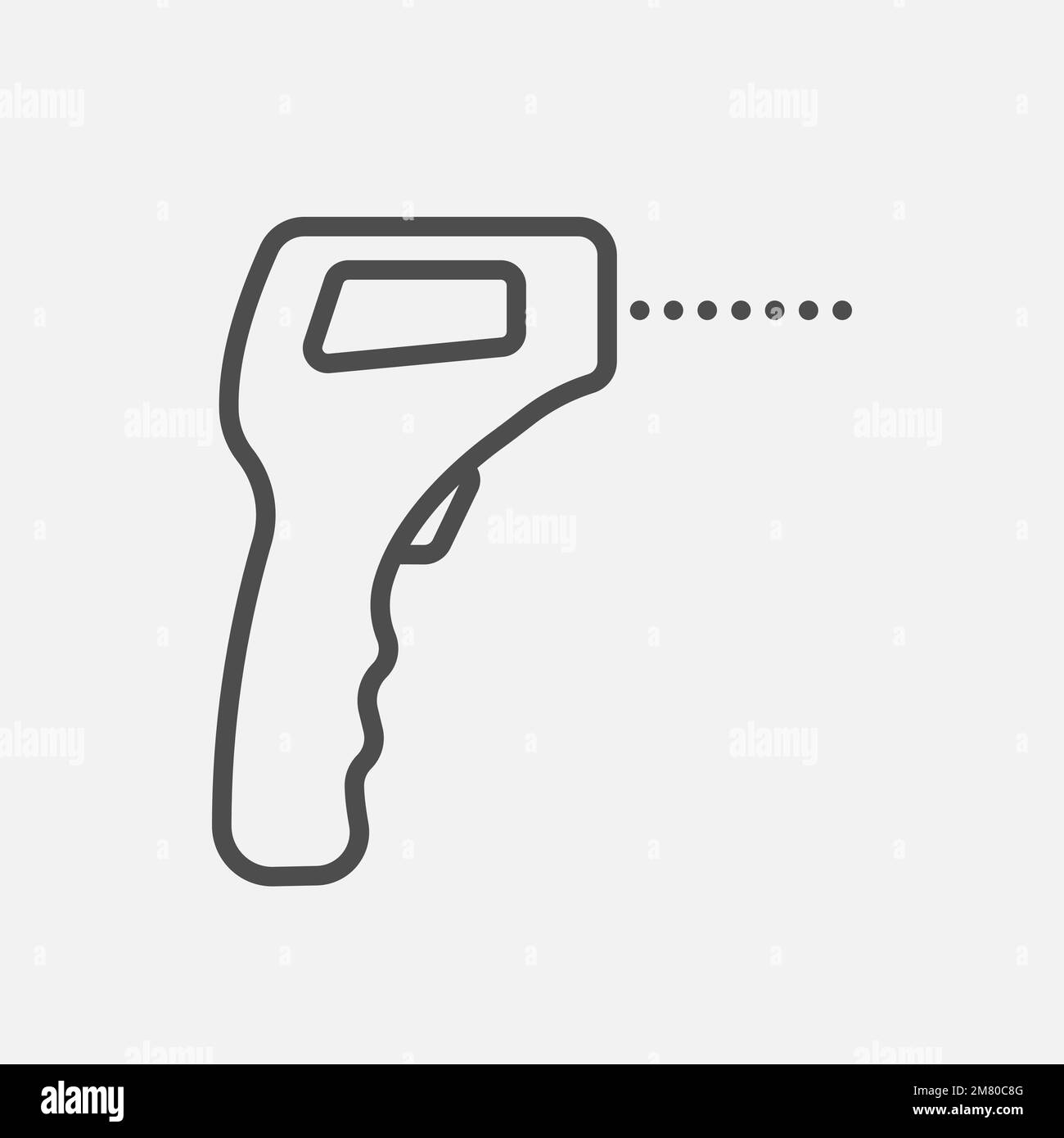 Contactless Infrared Thermometer icon isolated on white background ...